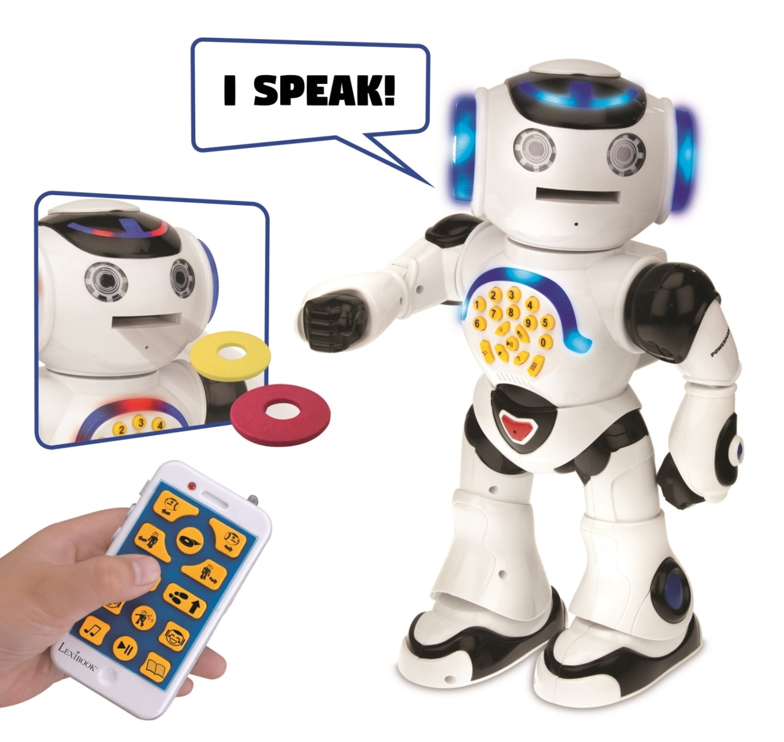 Lexibook POWERMAN Interactive Robot to Learn and Play incl remote ...