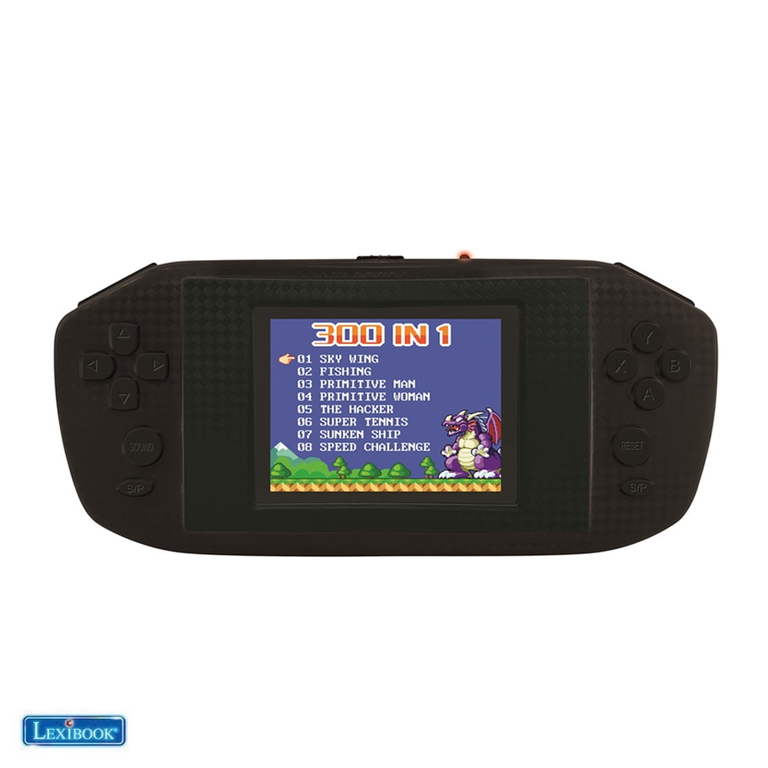 Lexibook Classic Handheld Game Console Power Cyber Arcade 300-in-1 ...