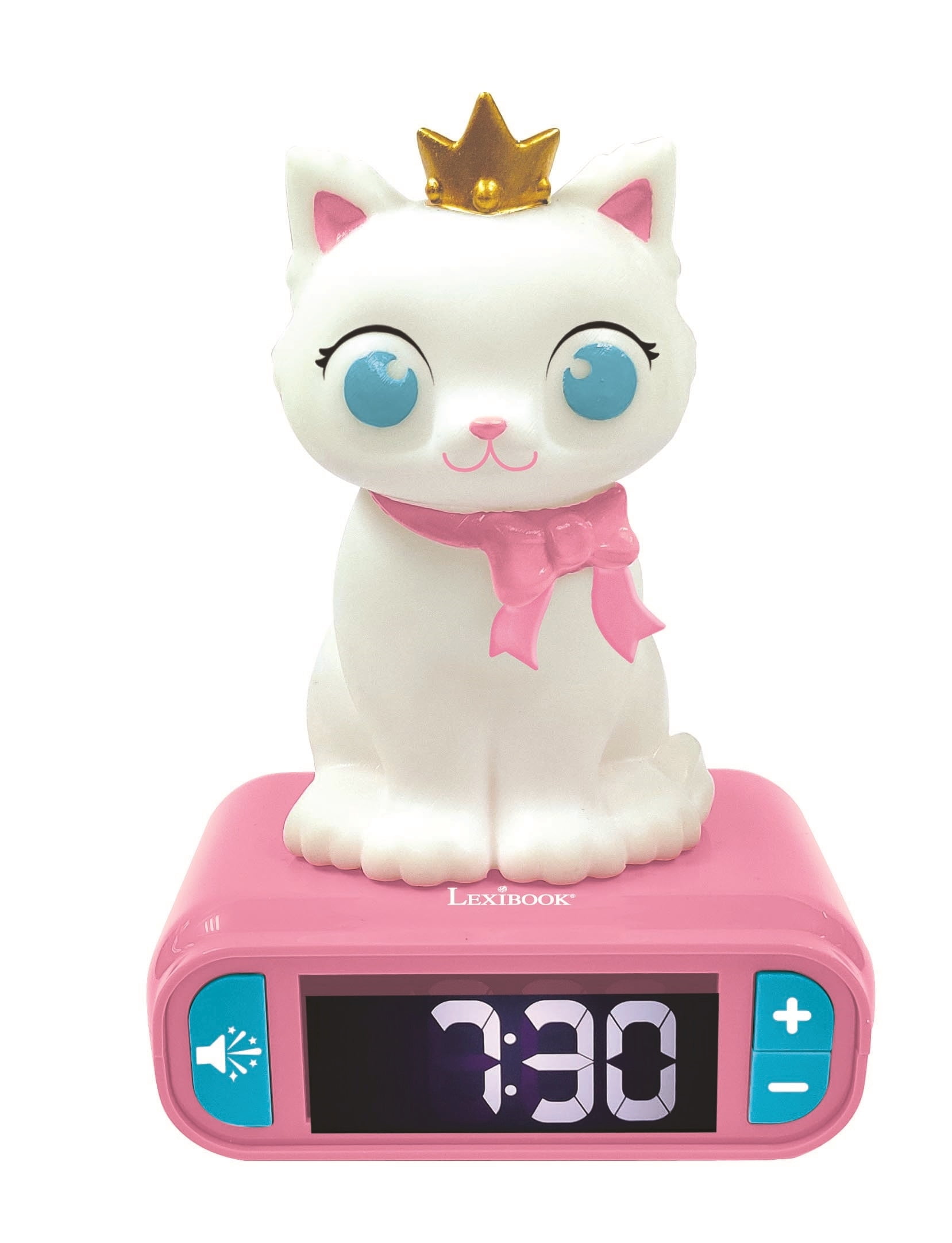 Lexibook - Kids' Kitten Digital Alarm Clock with Night Light, Snooze ...