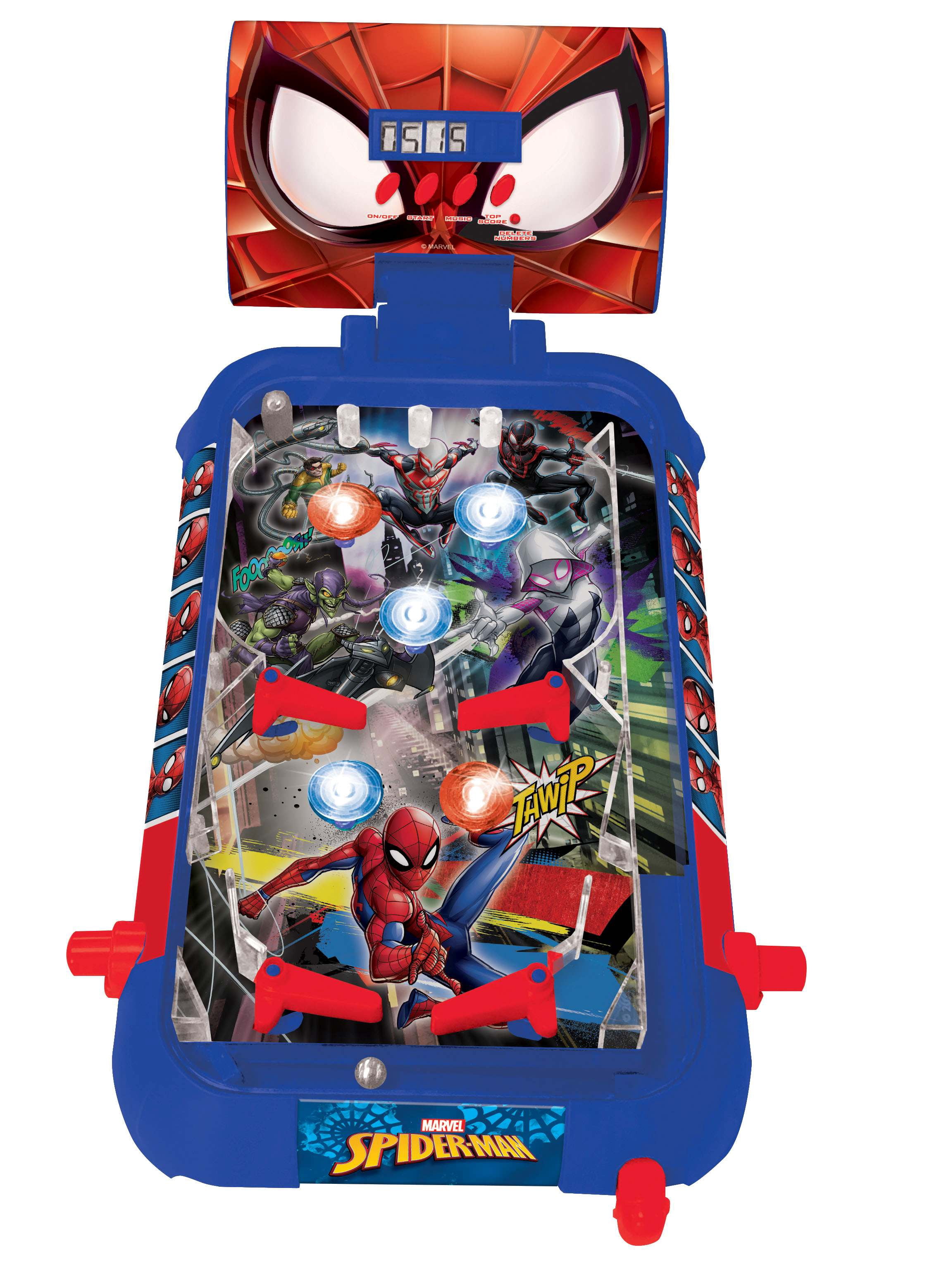 Lexibook Marvel Spider-Man, Table electronic pinball, action and reflex ...