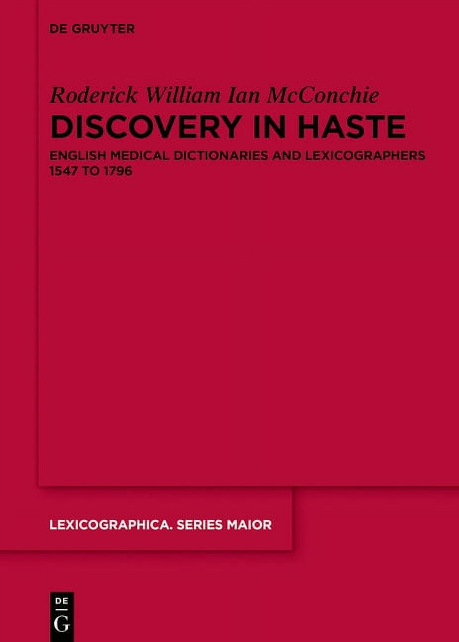 Lexicographica. Series Maior Discovery in Haste: English Medical ...