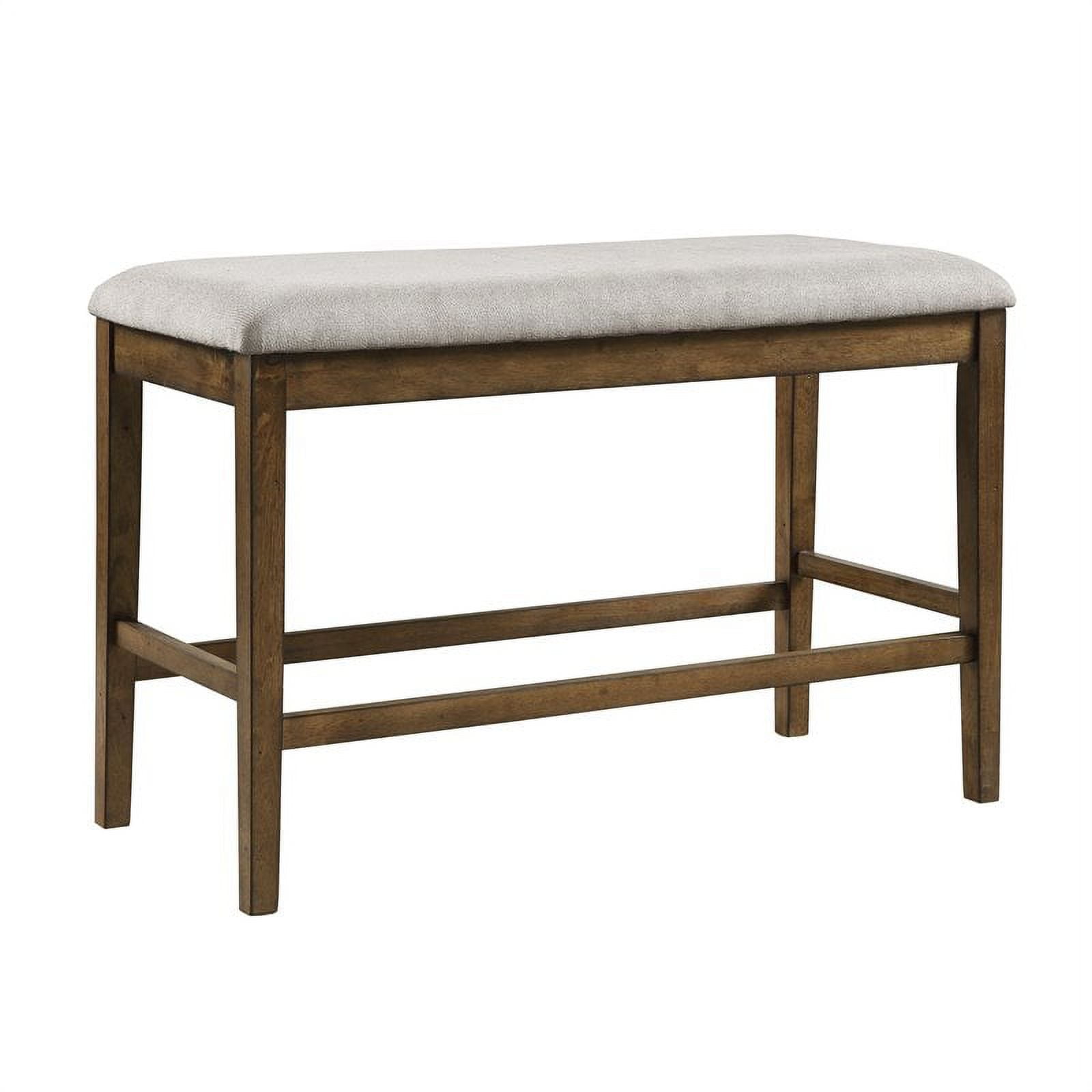 Lexicon Balin Counter Height Wood Bench in Oak - Walmart.com