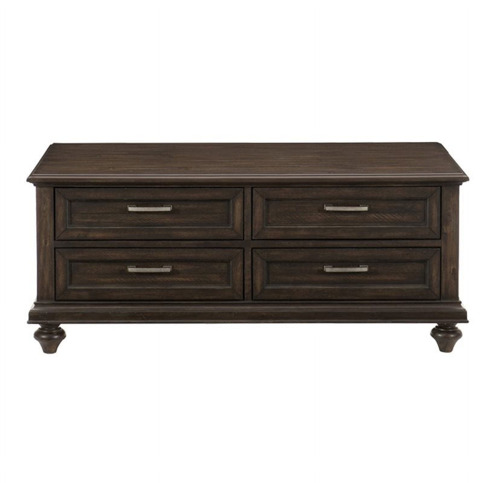 Lexicon Cardano Wood 4 Drawer Coffee Table in Driftwood Charcoal ...