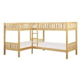 Lexicon Contemporary Wood and MDF Board Corner Bunk Bed in Natural Pine ...