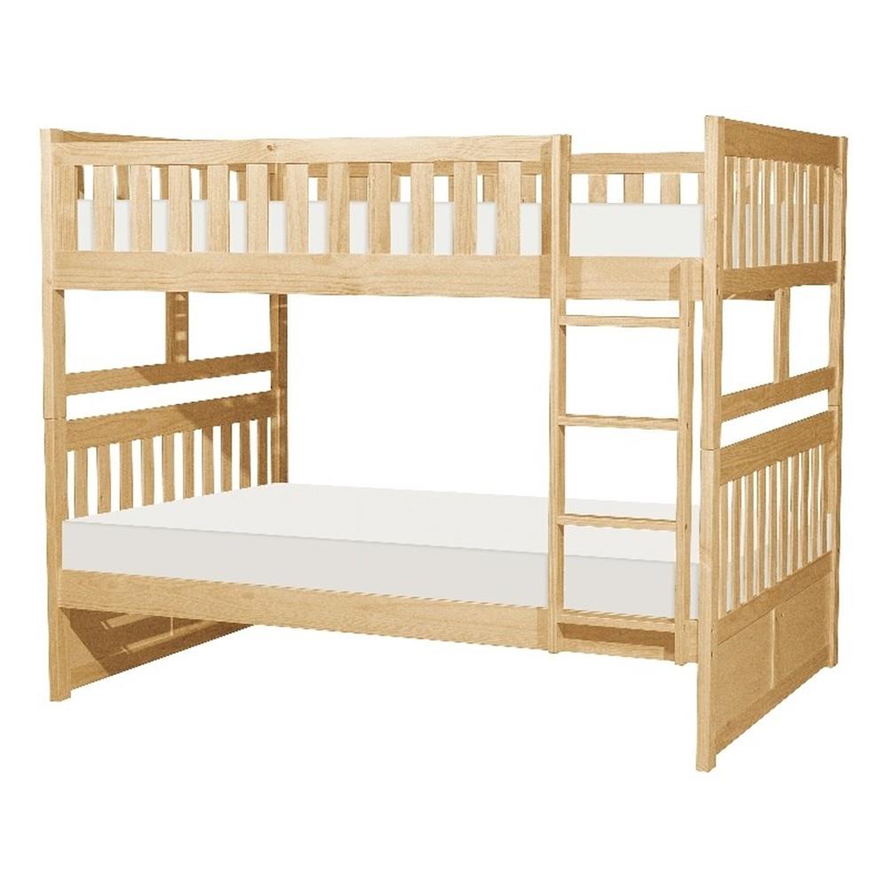 Lexicon Contemporary Wood and MDF Board Full/Full Bunk Bed in Natural ...
