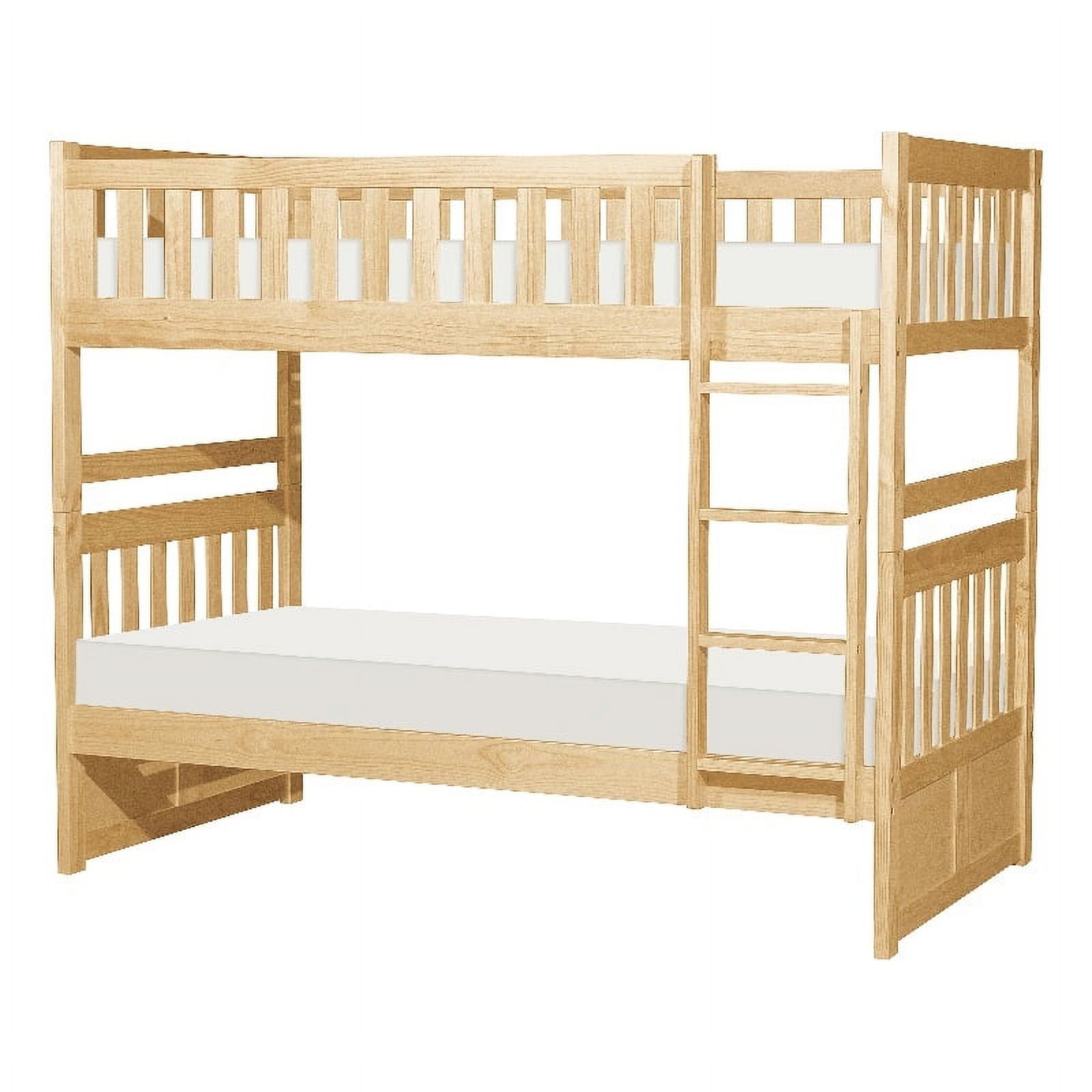 Lexicon Contemporary Wood and MDF Board Twin/Twin Bunk Bed in Natural ...