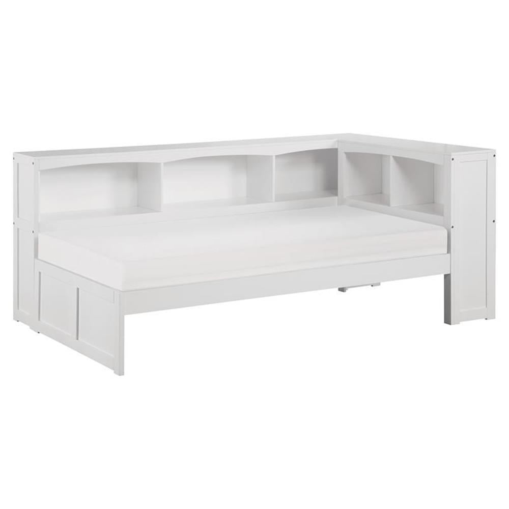 Lexicon Galen 5-Shelf Transitional Wood Twin Bookcase Corner Bed in ...