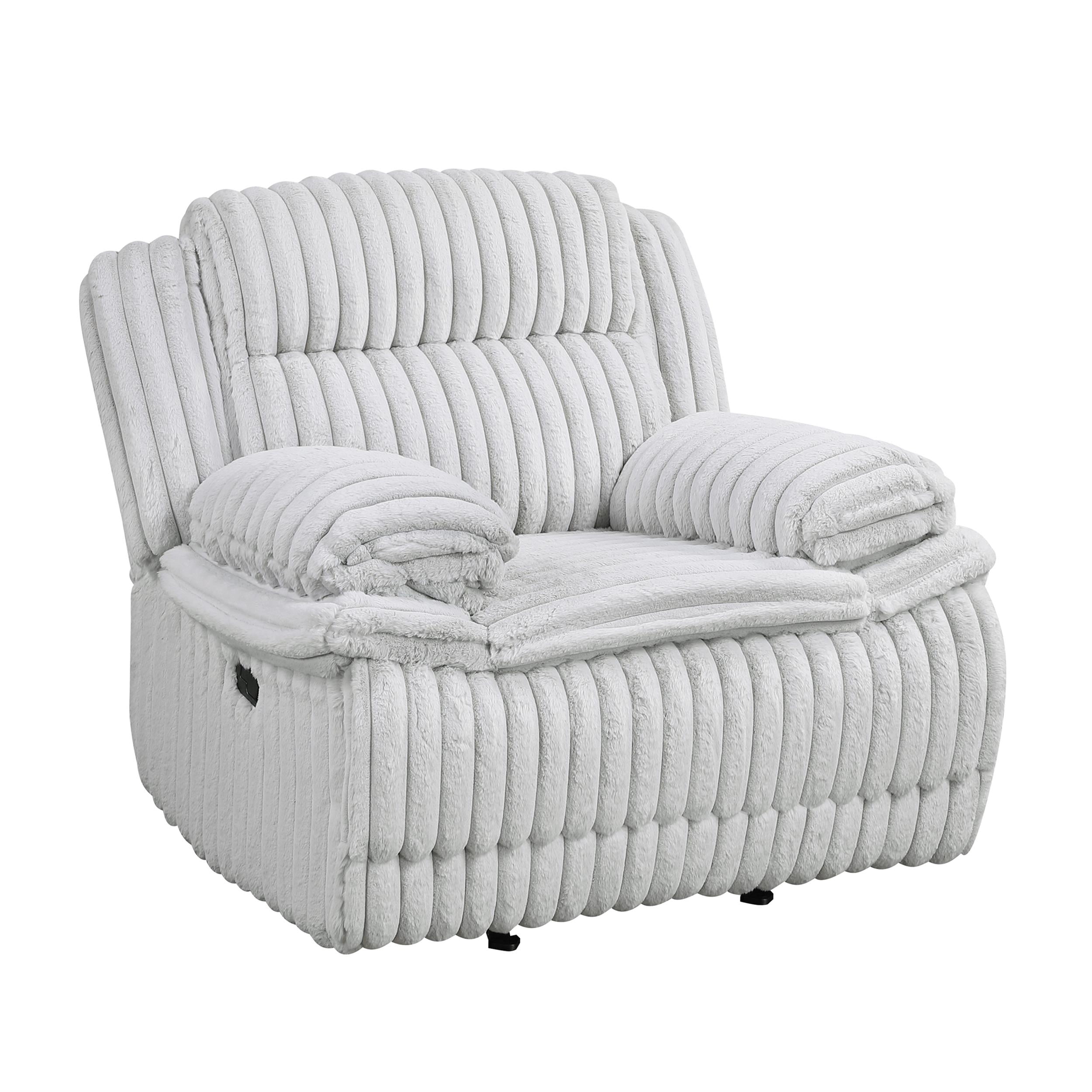 Lexicon Goodland Corduroy Glider Reclining Chair in Gray - Walmart.com