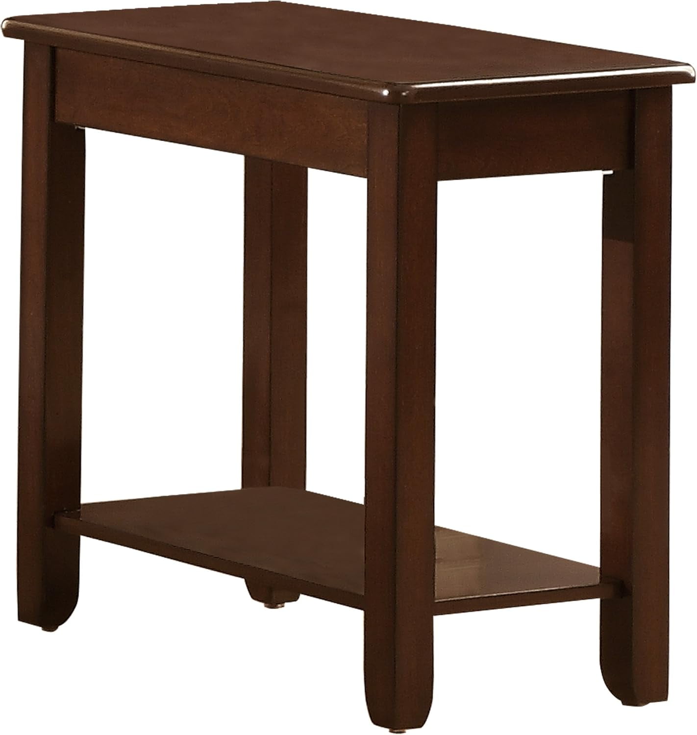 Lexicon Homelegance Carrier Chairside Table with Lower Shelf, Cherry ...