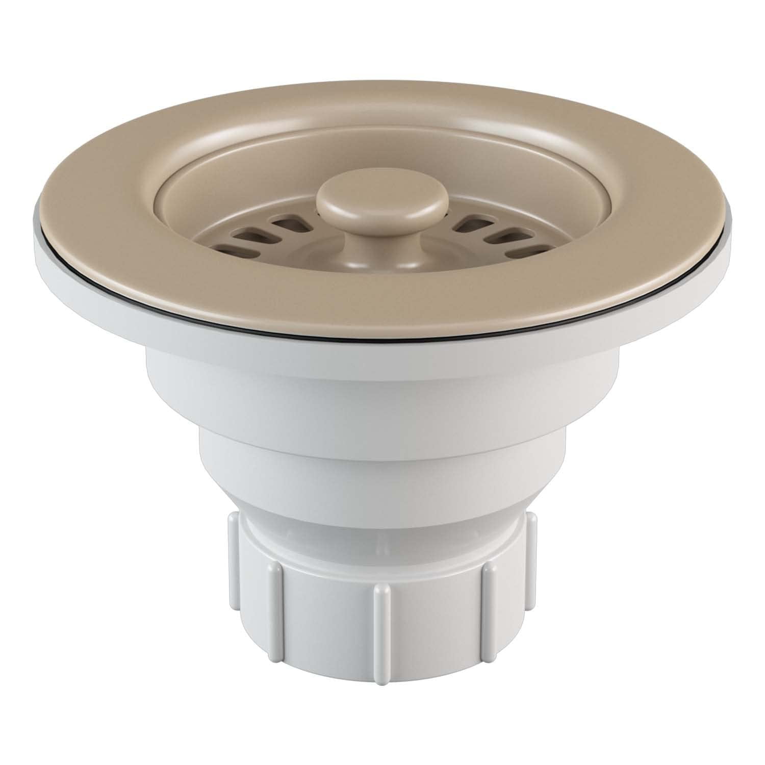 Lexicon Kitchen Sink Color Matched Strainer with Beige Finish, Fits 3.5 ...
