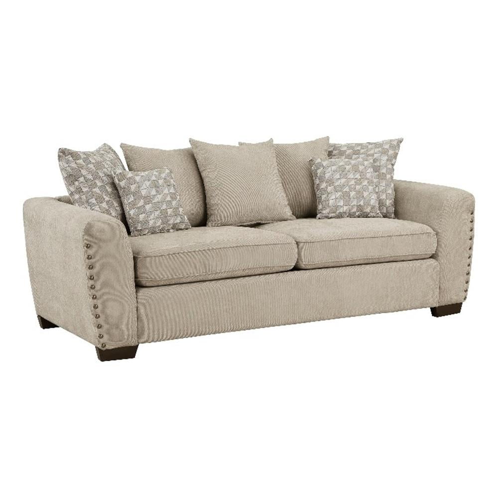 Lexicon Silverthorne Chenille Living Room Sofa in Light Brown - Walmart.com