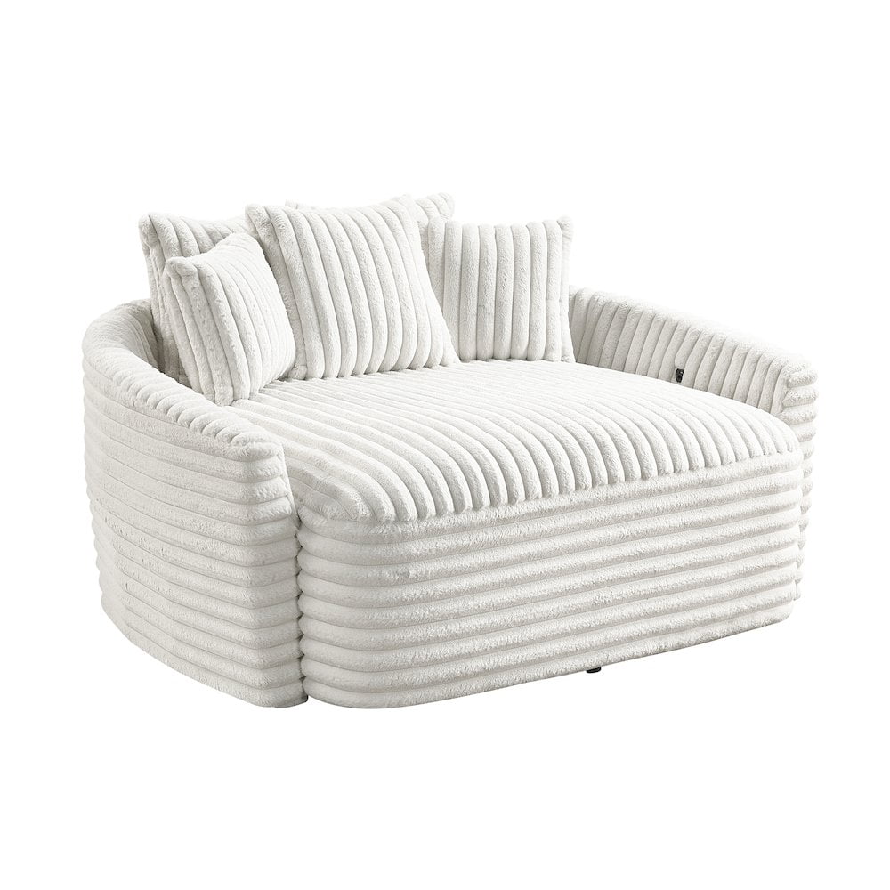 Lexicon Tomball Corduroy Oversized Chaise Lounge in Beige - Walmart.com