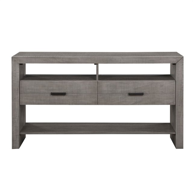 Lexicon Traditional Wood and MDF Board Dining Room Server in Gray ...
