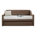Lexicon Tulney Modern Twin Size Daybed with Trundle in Brown - Walmart.com