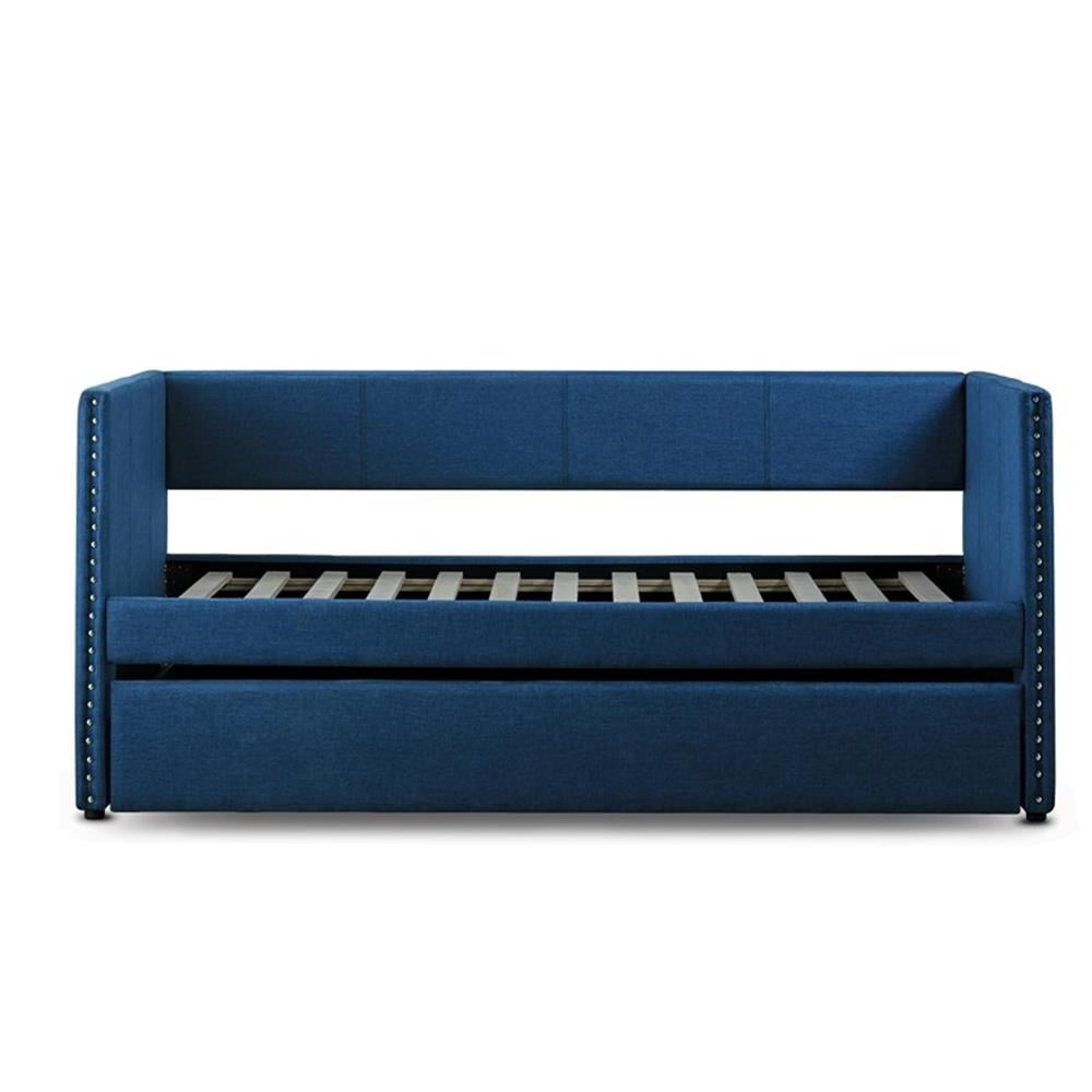 Lexicon Upholstered Therese Adult Nailhead Trim Polyester Daybed with ...