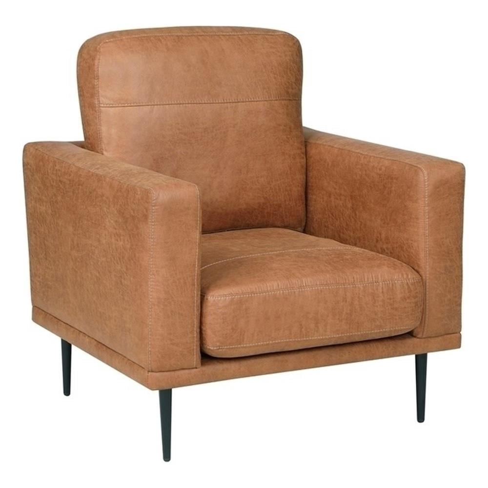 Lexicon Westcliffe Polished Microfiber Chair in Brown - Walmart.com