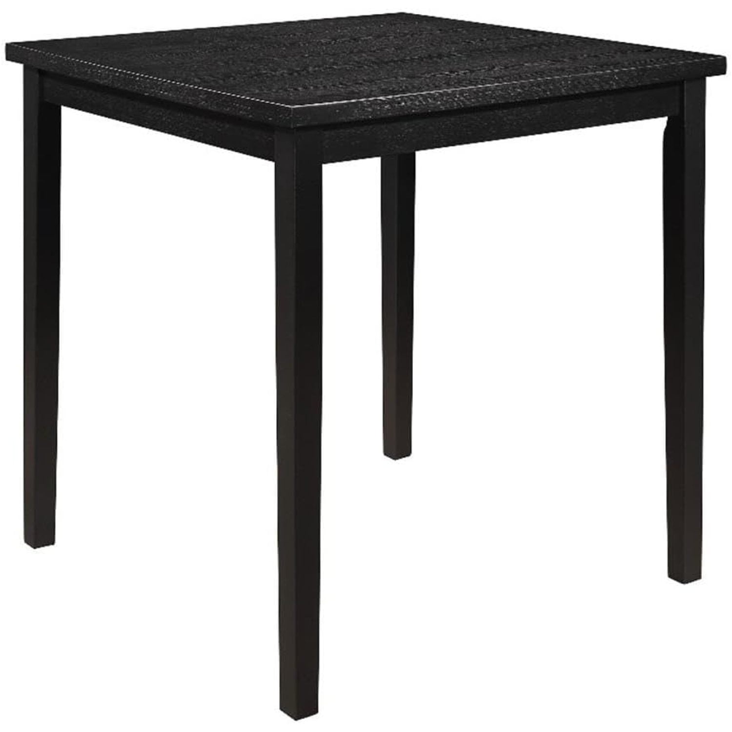Lexicon Wood and MDF Board Counter Height Dining Room Table in Black ...