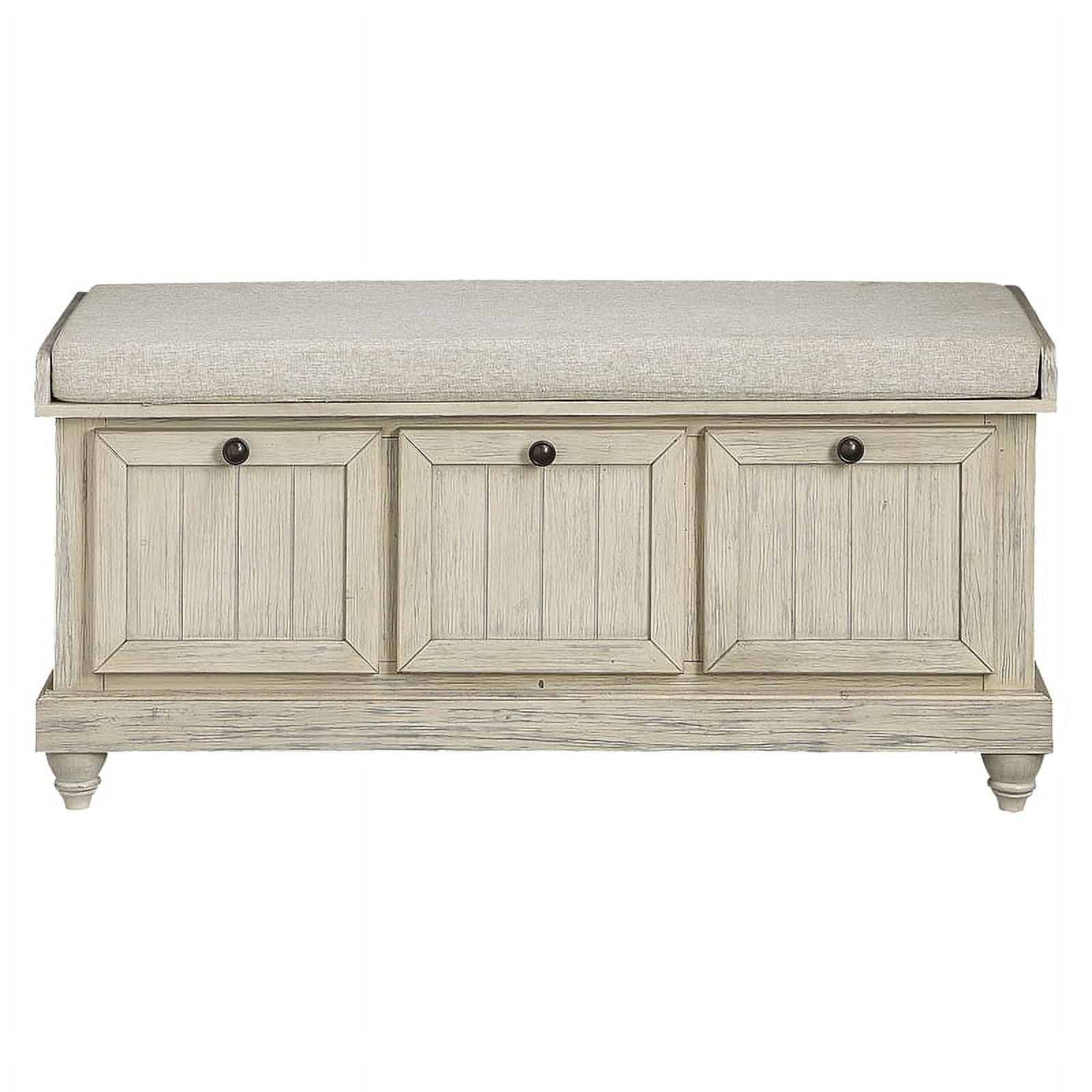 Lexicon Woodwell Wood Storage Bench in White - Walmart.com