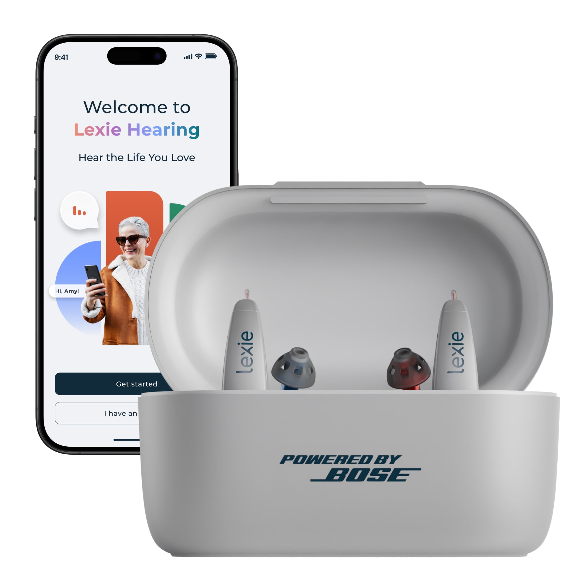 Lexie B2 Plus Self-Fitting Rechargeable OTC Hearing Aids Powered by ...
