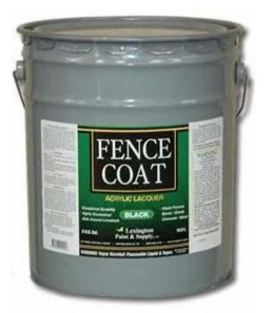Lexington 101 Fence Coat Acrylic Lacquer Fence Paint Black 5 gal ...