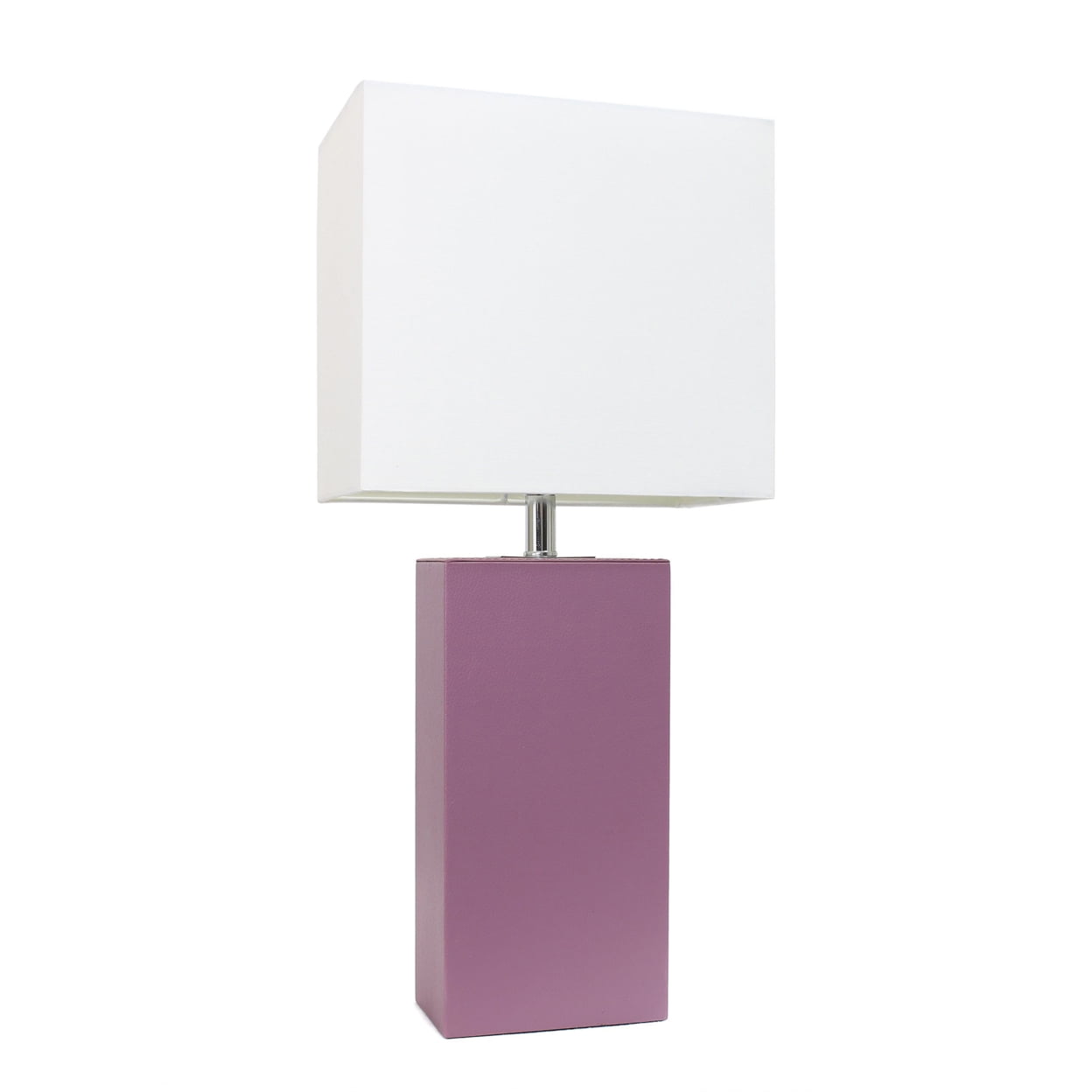 Lexington 21" Leather Base Modern Home Decor Bedside Table Lamp With ...
