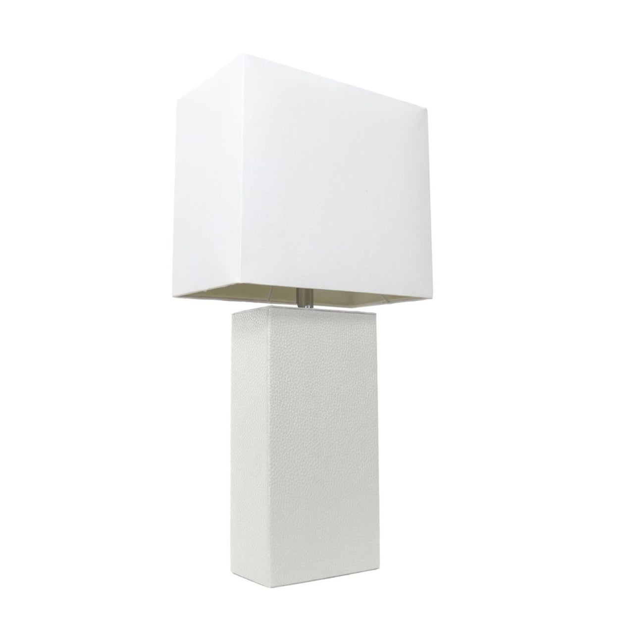 Lexington 21" Leather Base Modern Home Decor Bedside Table Lamp With ...