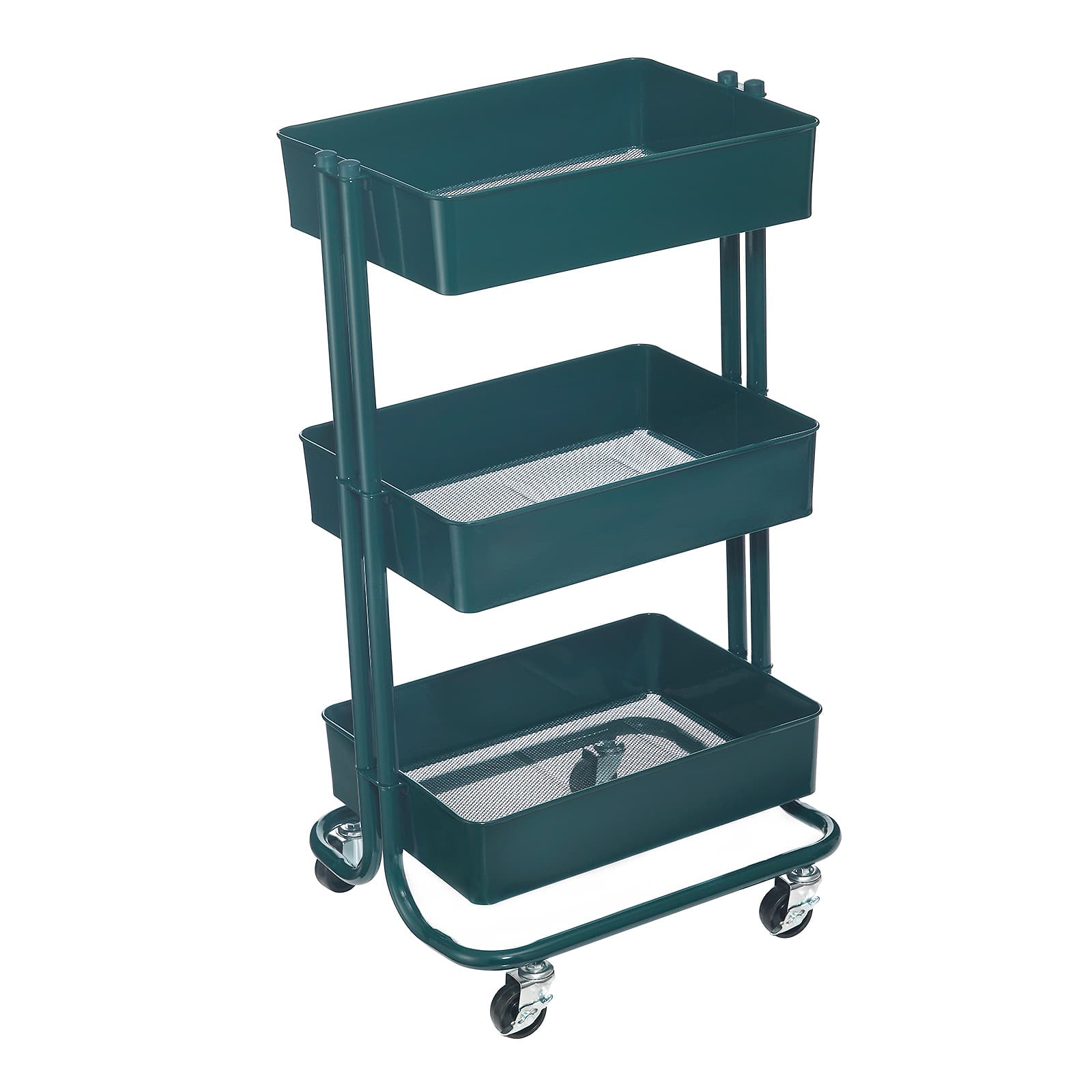 Lexington Emerald 3-Tier Metal Rolling Cart by Simply Tidy - Multi ...