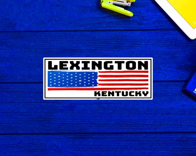 Lexington Kentucky Flag Patriotic Sticker X Phone Decal Water Bottle ...