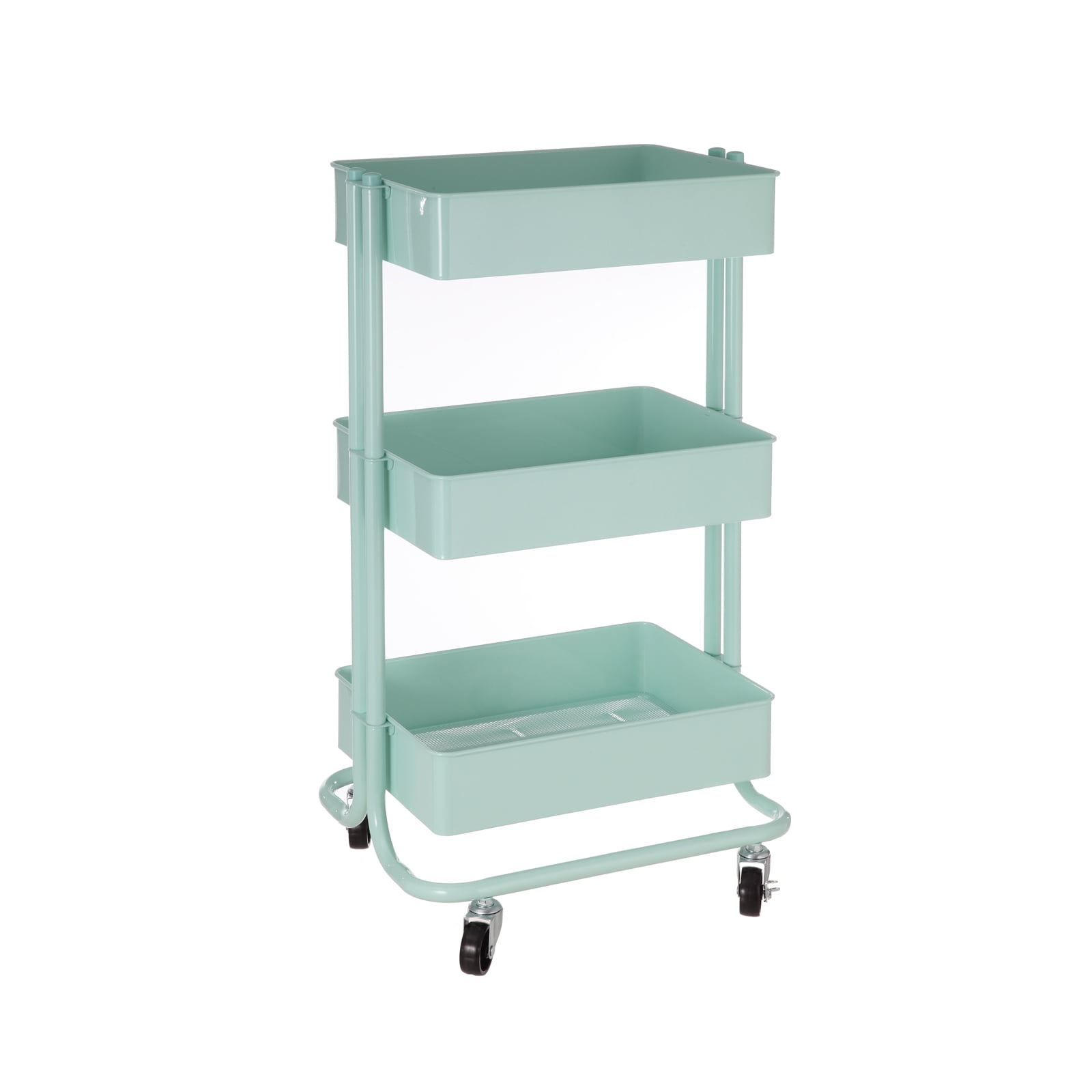 Lexington Mint 3-Tier Metal Rolling Cart by Simply Tidy - Multi ...