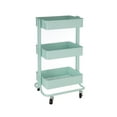 Lexington Mint 3-Tier Metal Rolling Cart by Simply Tidy - Multi ...