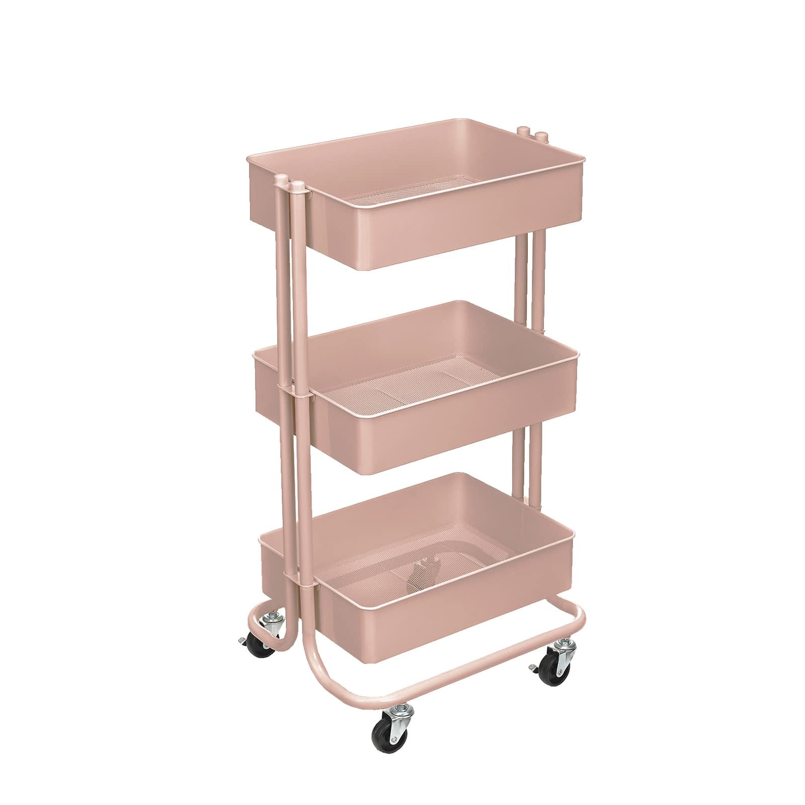 Lexington Rose Gold 3 Tier Rolling Storage Cart by Simply Tidy - Multi ...