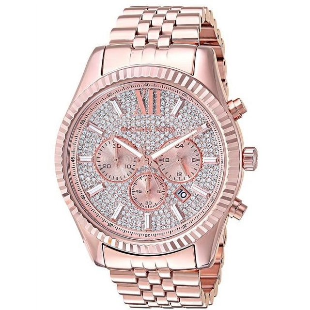 Michael Kors Lexington Men's Chronograph Watch, Rose Gold-Tone, MK8580 ...