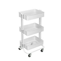 Simply Tidy Gramercy Teal Rolling Metal Cart - Storage for Craft ...