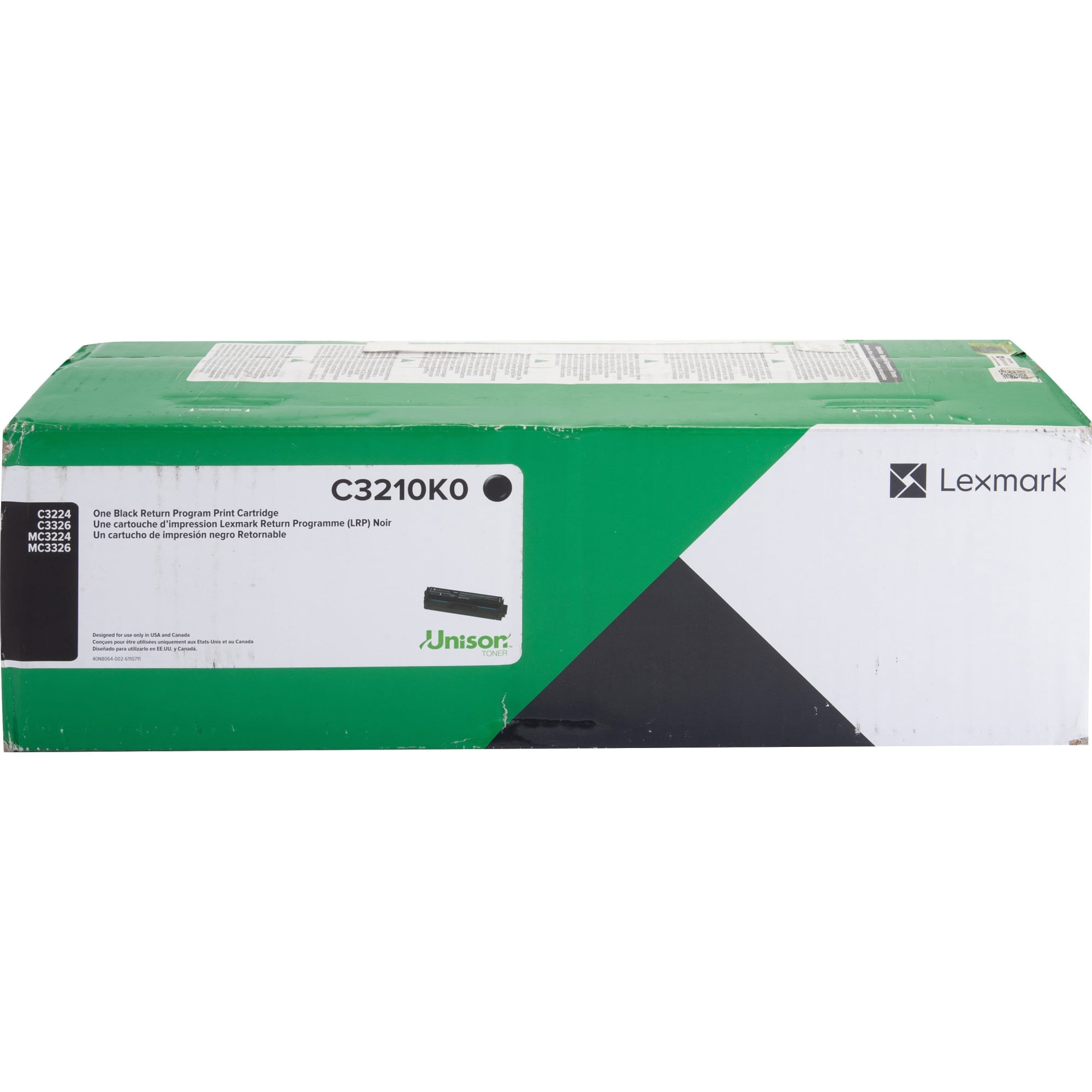 Lexmark Original LaserJet Black Toner Cartridge, 1500 Pages, 1 Each ...