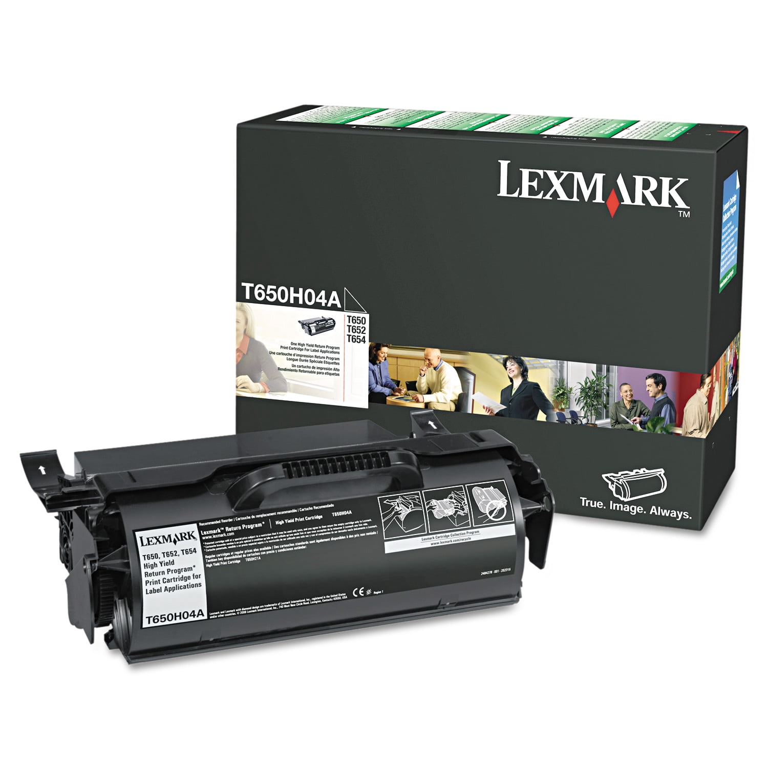 Lexmark T650H04A High-Yield Toner, 25000 Page-Yield, Black - Walmart.com