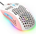 LexonElec M8 LED Gaming Mouse,Ergonomic Ultra-Lightweight Honeycomb ...