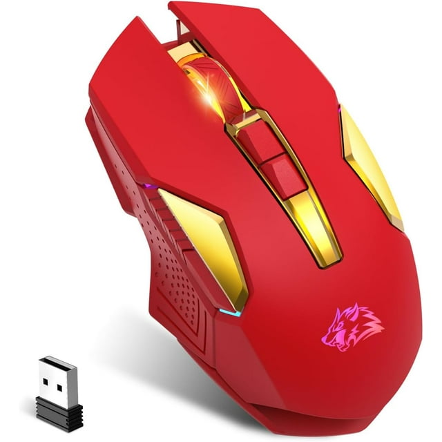 LexonElec Wireless Gaming Mouse,RGB Wireless Mouse with Silent ...