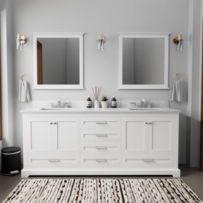 Latoscana OA53OPT3W Oasi 53 Inch Vanity With Left Side Cabinet In White ...