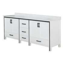 Zenith Home 2-Door Shaker Vanity with Top, Wood, Espresso, Cultured ...