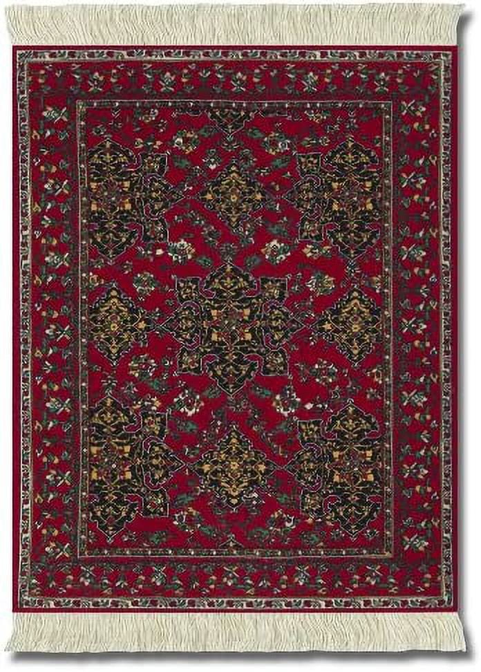 Lextra (Star Ushak), Mouserug, Red/Black/Green/Yellow/Light Blue, 10.25 ...