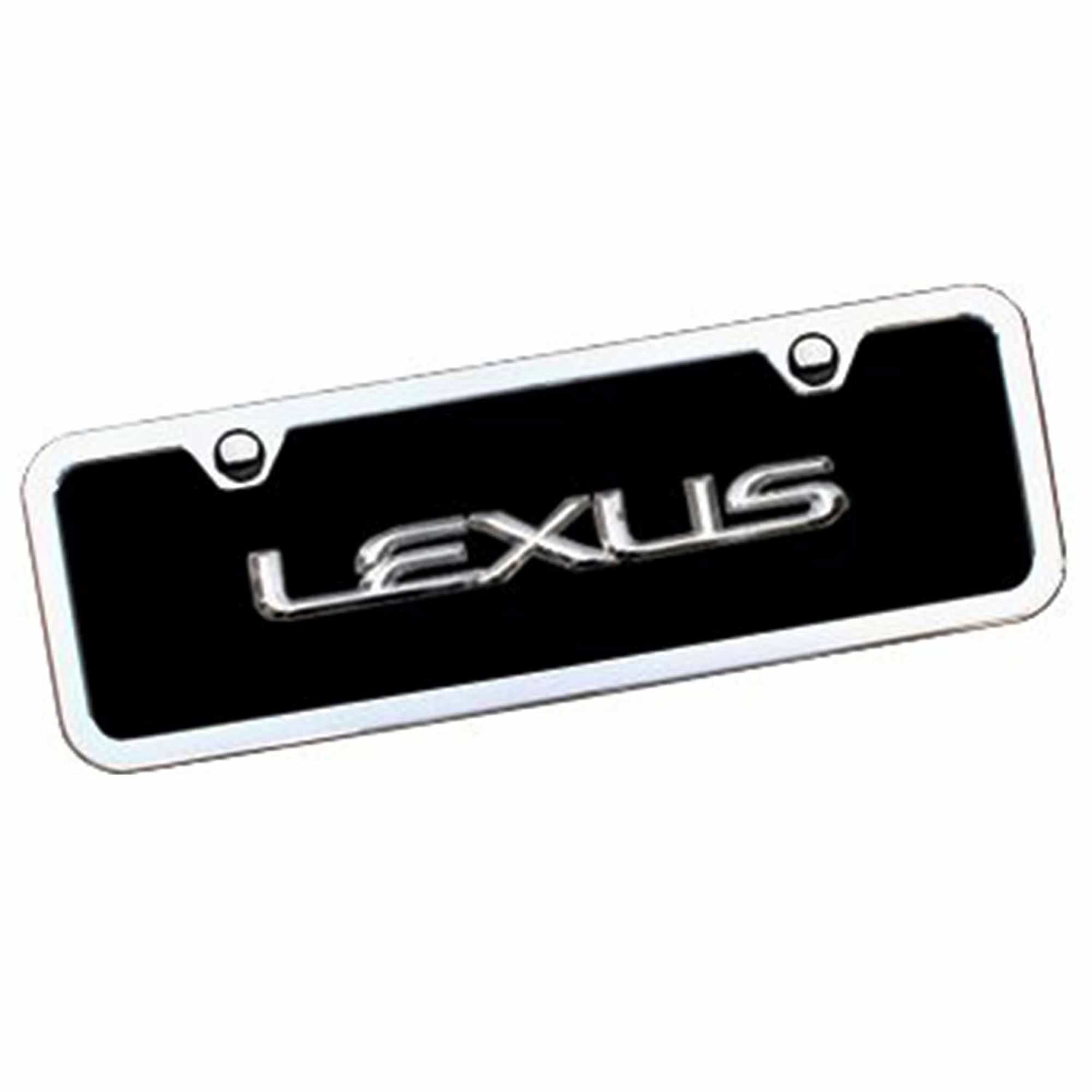 Lexus Badge Mini License Plate Kit (Chrome on Black) - Walmart.com