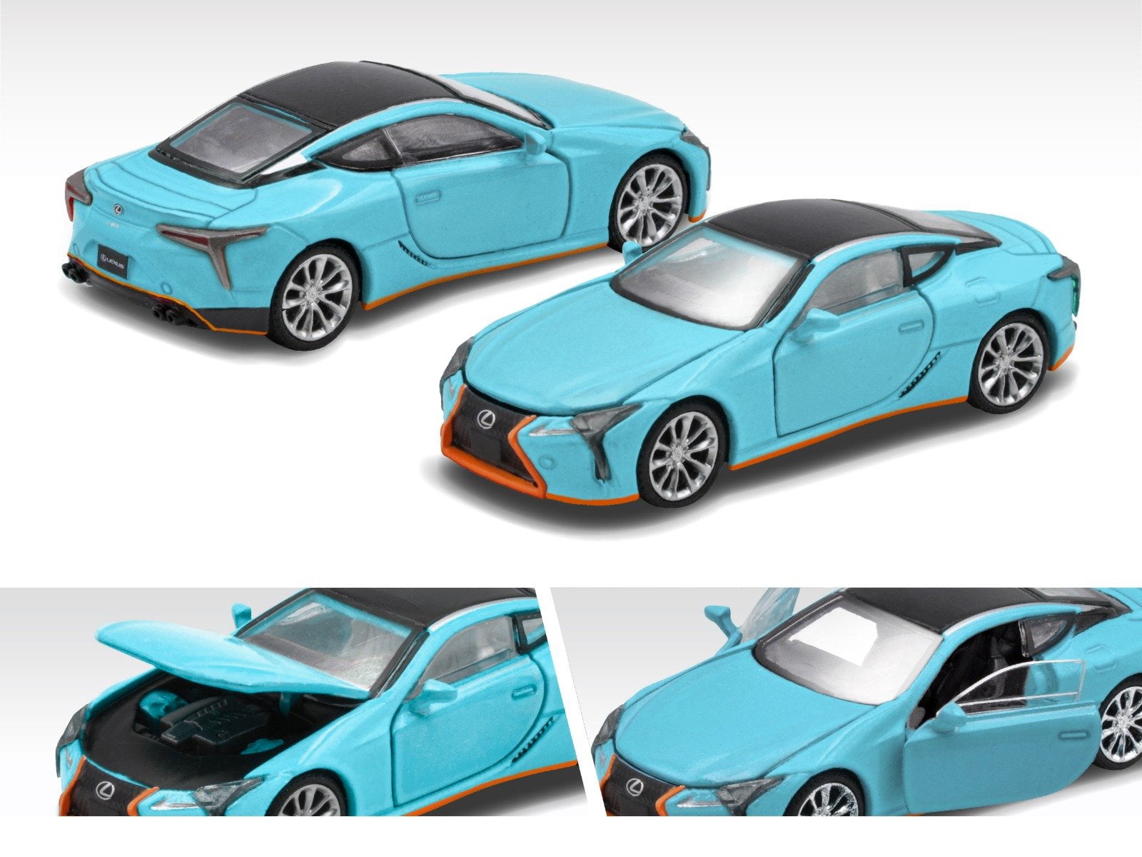 Lexus LC500 RHD (Right Hand Drive) "Goes Semi-Gulf" Light Blue with ...