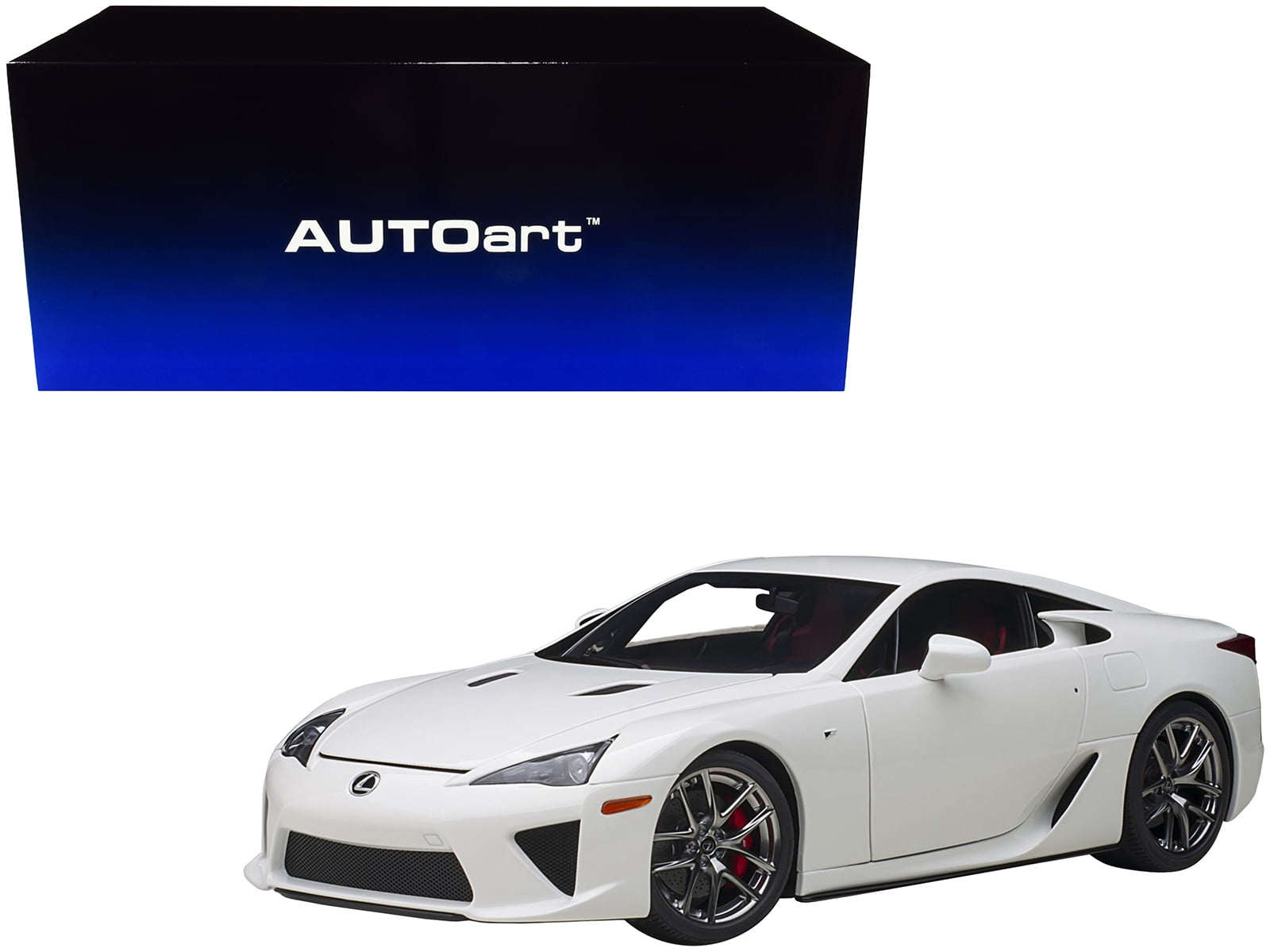 Lexus LFA Whitest White with Red and Black Interior 1/18 Model Car by ...