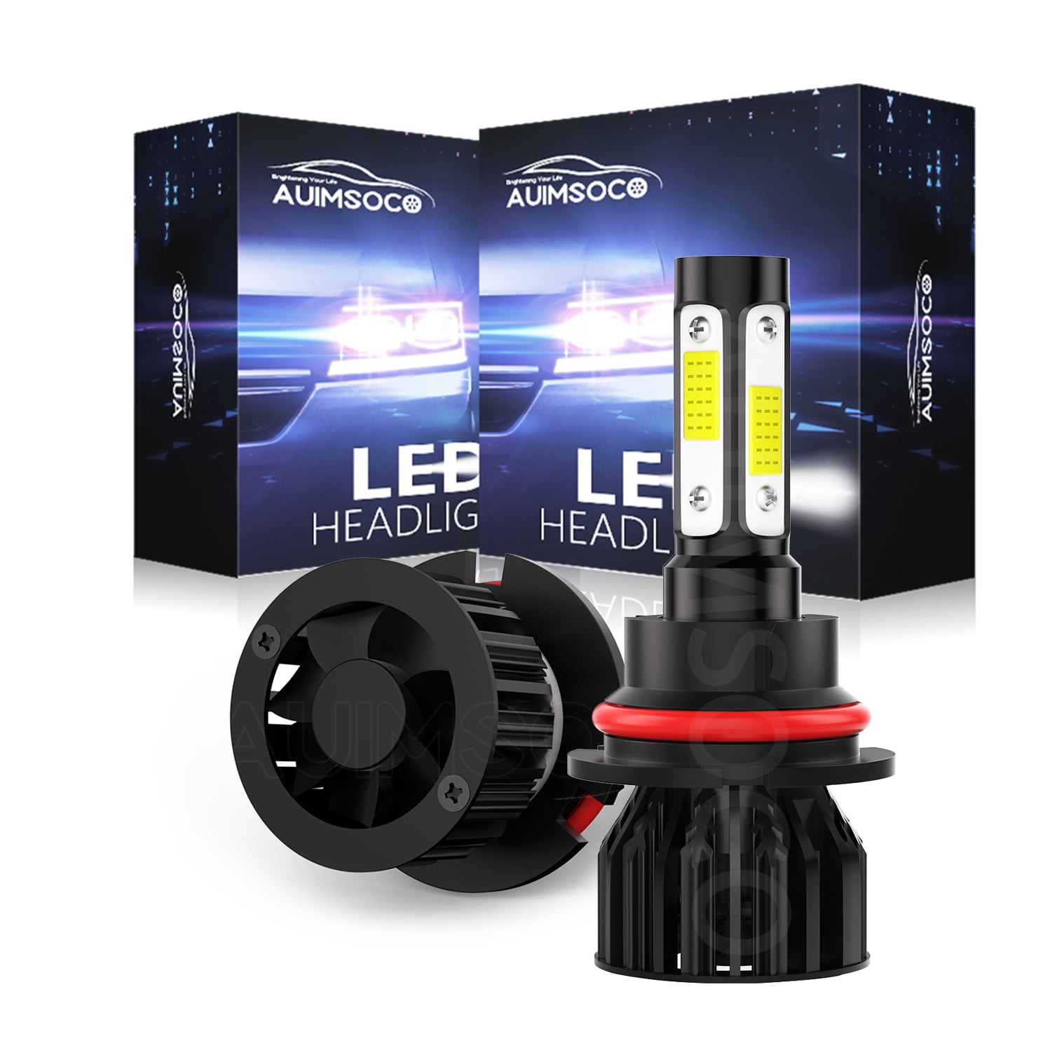 For Lexus LS400 1990 1991 1992, LED Headlight Bulbs, 9004/HB1 High Low ...