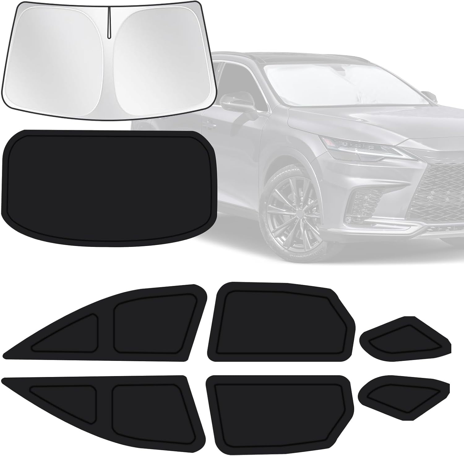 for Lexus RX 2023-2025 Car Window Shades, 8pcs Privacy Sun Shade Set ...