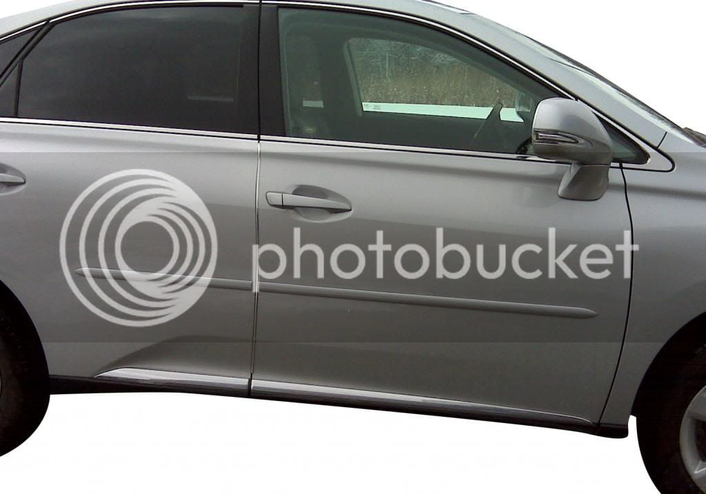 Lexus RX Body Side Moldings Painted in the Factory Paint Code of Your ...