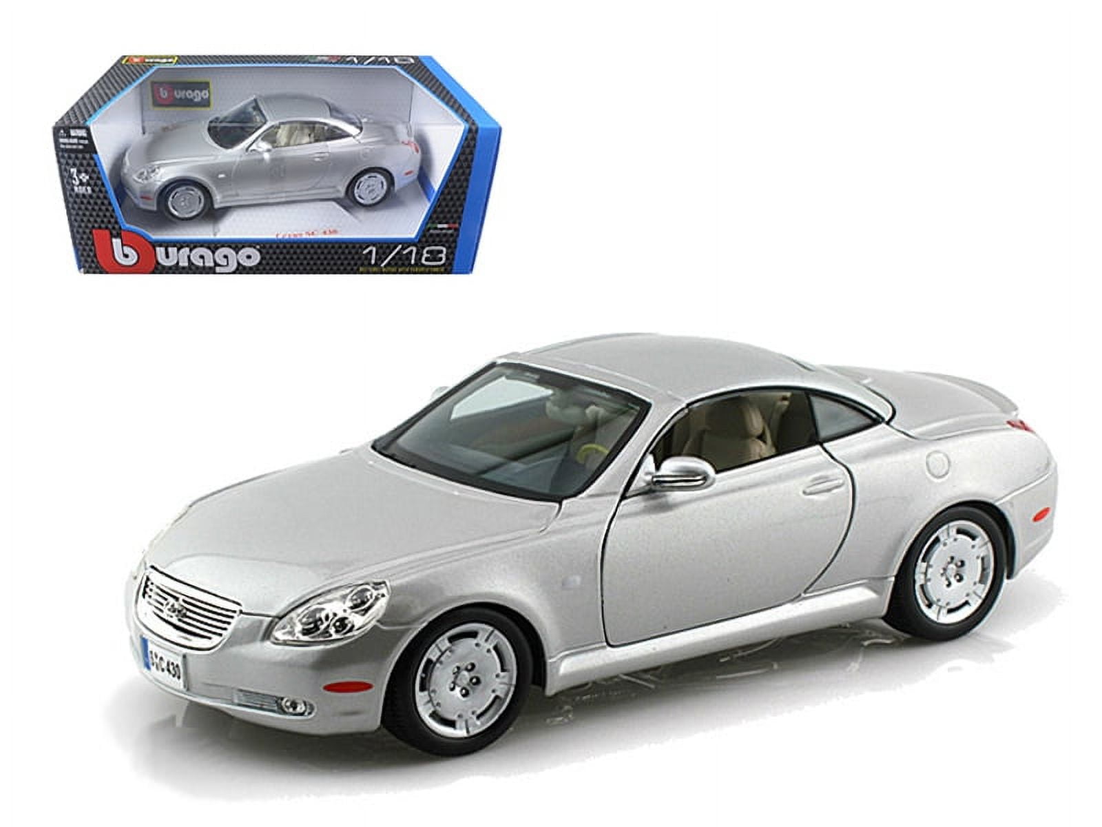 Lexus SC 430 Coupe Silver 1/18 Diecast Model Car by Bburago - Walmart.com