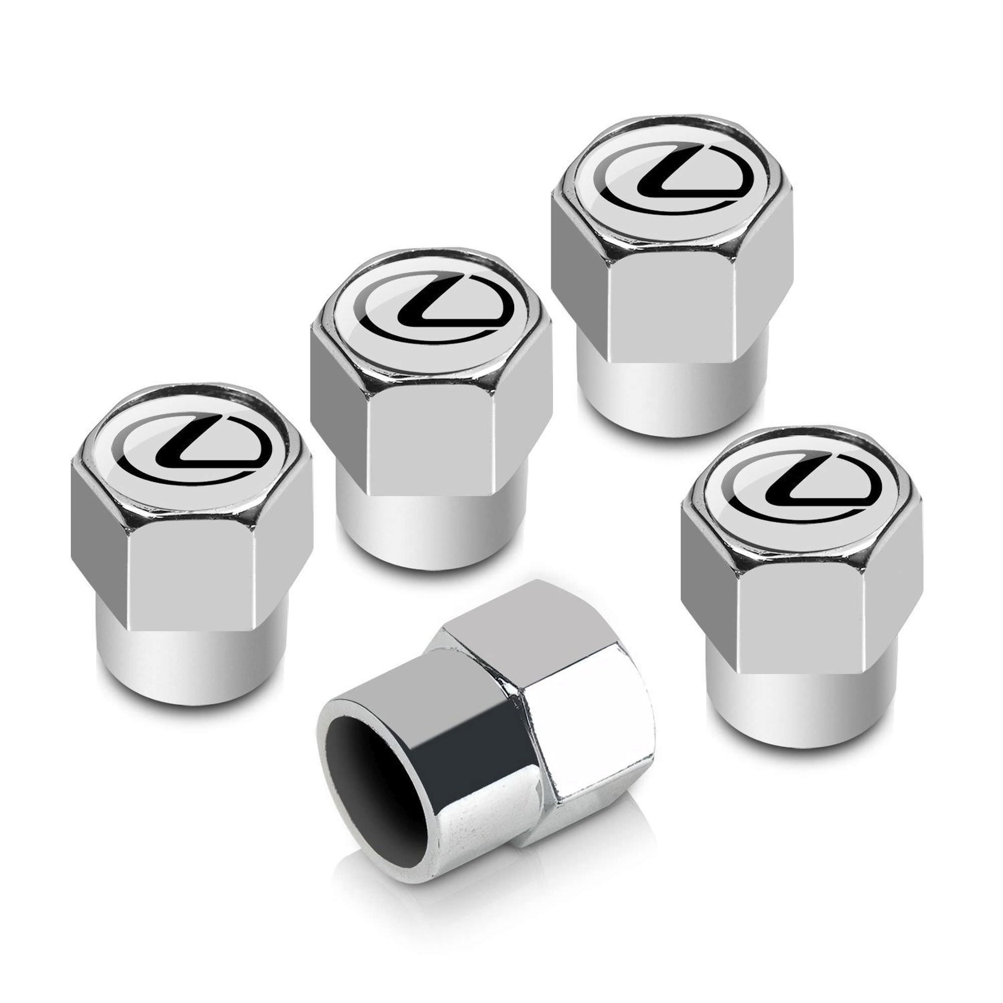Au-TOMOTIVE GOLD Chrome Tire Stem Valve Caps Set, 5 Count - Walmart.com