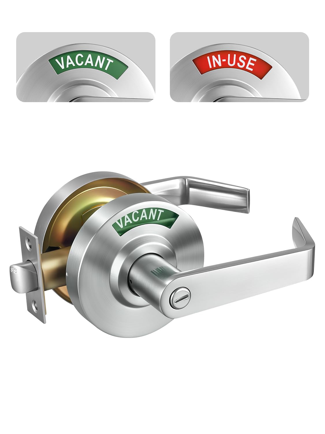 Leydebong Bathroom Privacy Indicator Handle Lock, Large in-USE or ...