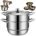 Leyeet Steamer for Cooking, Food Grade Stainless Steel Steamer Pot, 11 ...